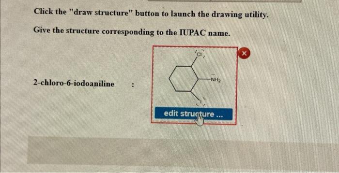 Solved Click the "draw structure" button to launch the | Chegg.com