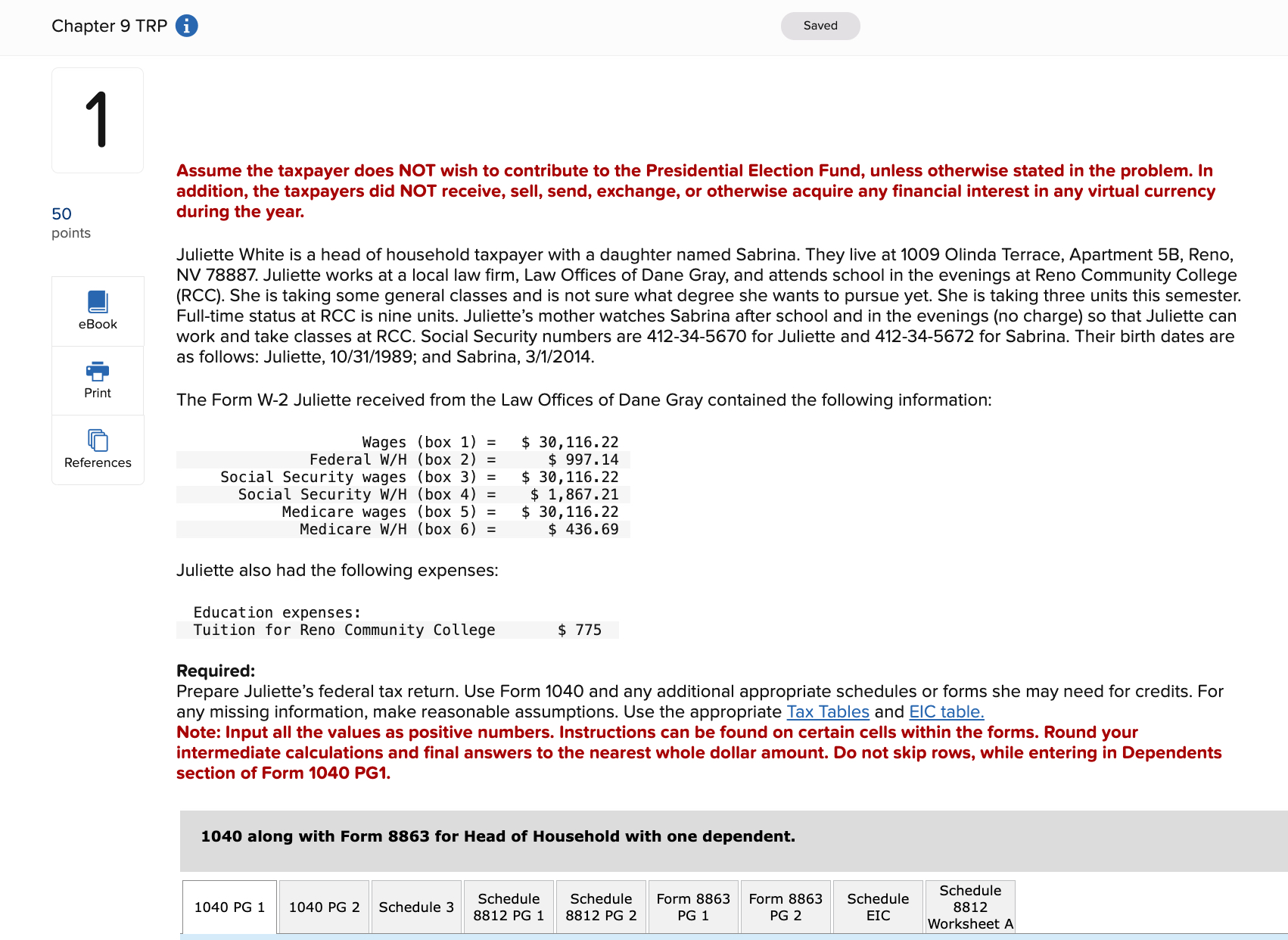 Solved help me fill out forms shown at the bottom of page | Chegg.com