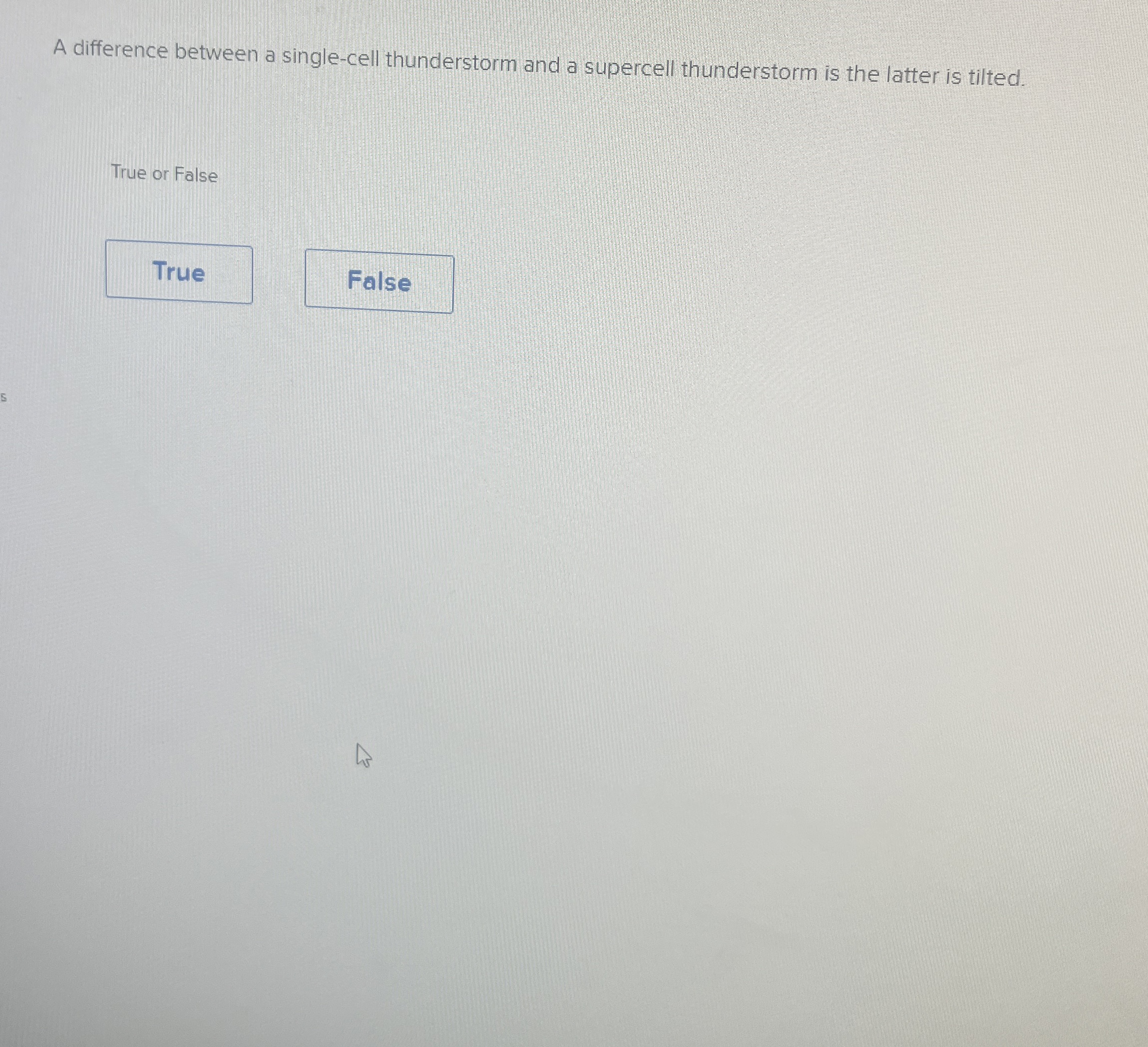 Solved A difference between a single-cell thunderstorm and a | Chegg.com