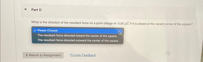 Solved Point charges of 800nC ave slouated at each of three | Chegg.com