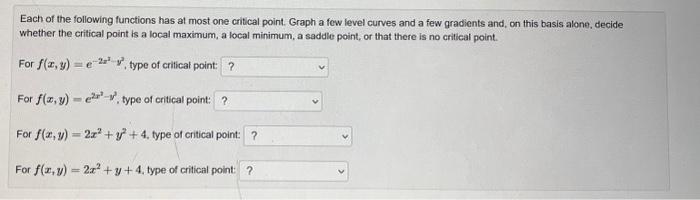 Solved Each of the following functions has at most one | Chegg.com