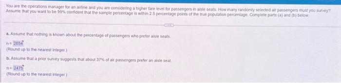 Solved You are the operations manager for an airline and you | Chegg.com