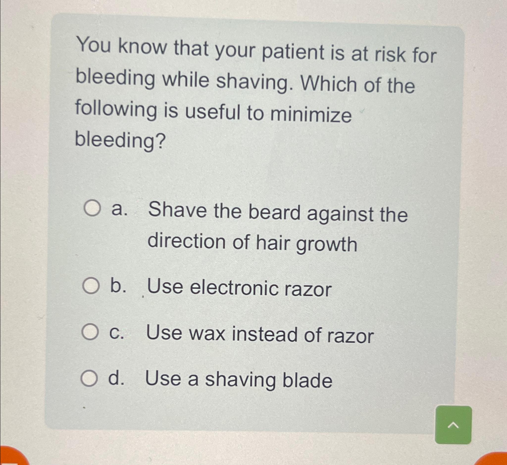 Solved You know that your patient is at risk for bleeding | Chegg.com