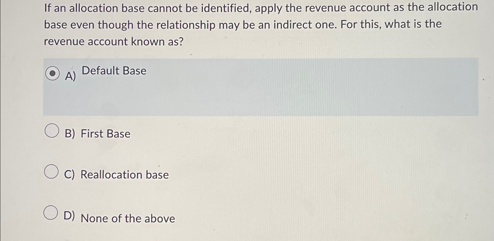 Solved If an allocation base cannot be identified, apply the | Chegg.com