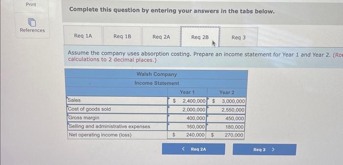 Solved Exercise 4-9 (Static) Variable and Absorption Costing | Chegg.com
