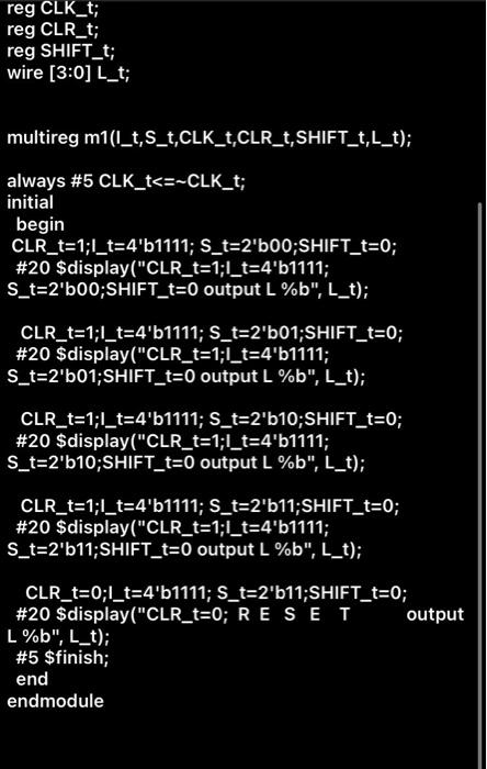 please edit the code ( on black ) using verilog to | Chegg.com
