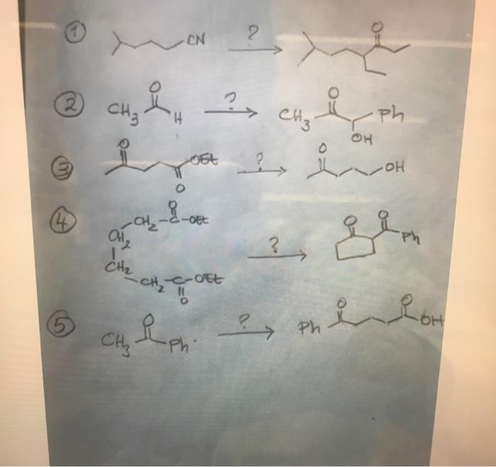 Solved -CN 2 CH₃ 2 왜 있매 ph CH₃ 빠 고 OH 4 - ? CH2 at crott ? | Chegg.com