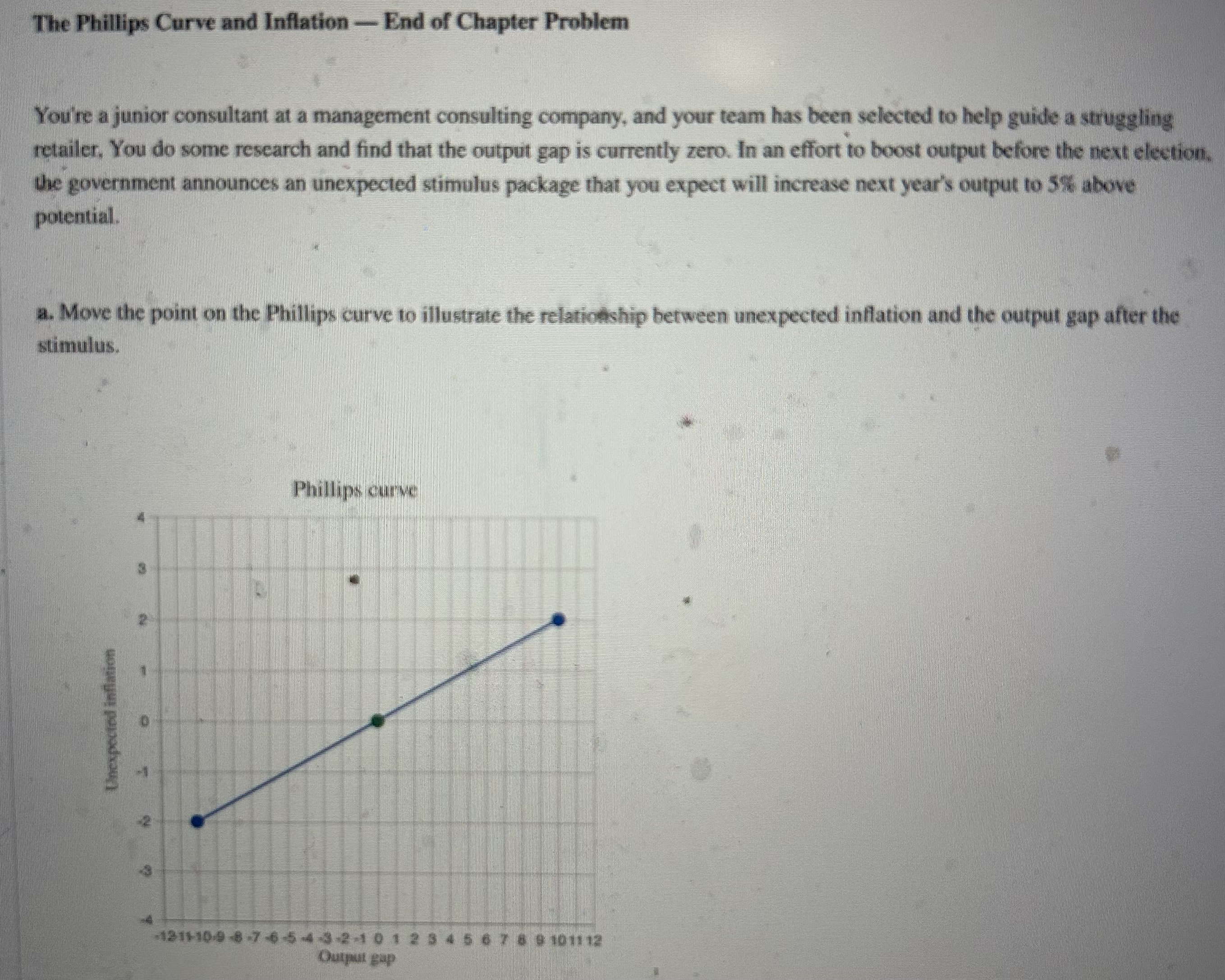 Solved The Phillips Curve and Inflation - ﻿End of Chapter | Chegg.com