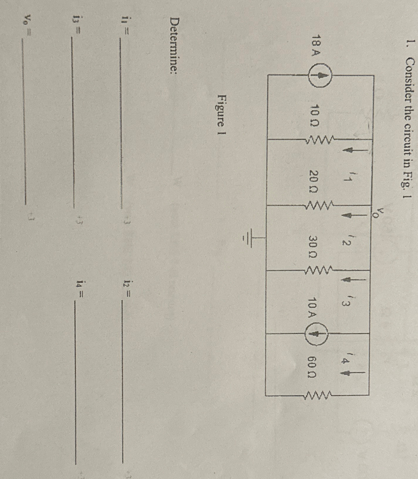Solved Consider The Circuit In Fig 1figure