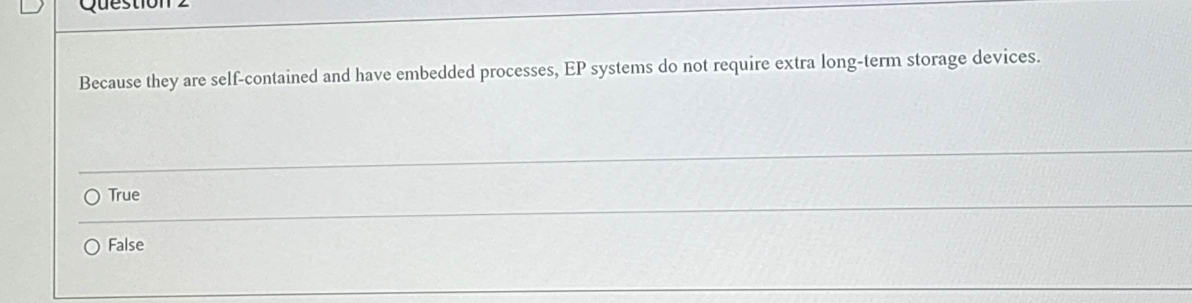 Solved Because they are self-contained and have embedded | Chegg.com