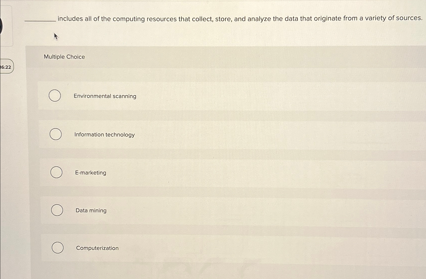 Solved includes all of the computing resources that collect, | Chegg.com