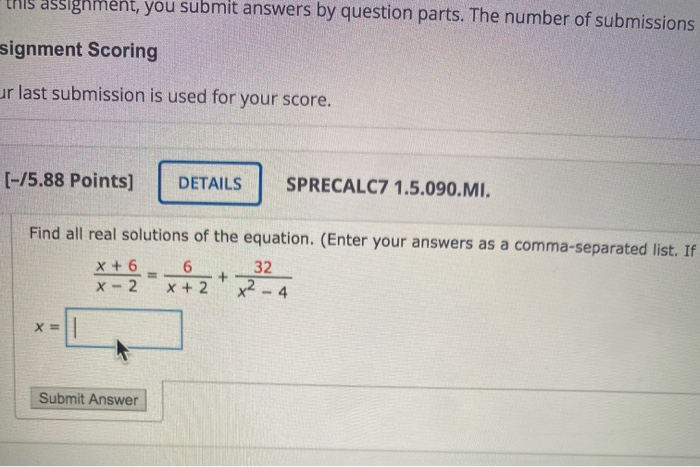 Solved this assignment, you submit answers by question | Chegg.com