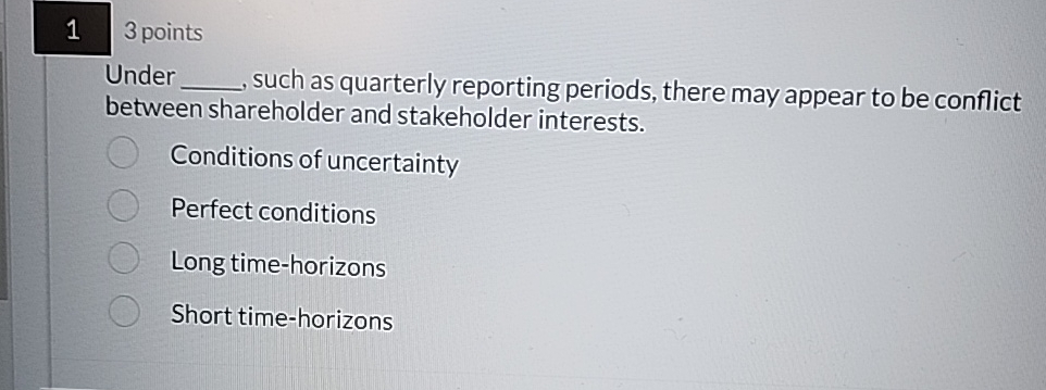 Solved 13 ﻿pointsUnder such as quarterly reporting periods, | Chegg.com
