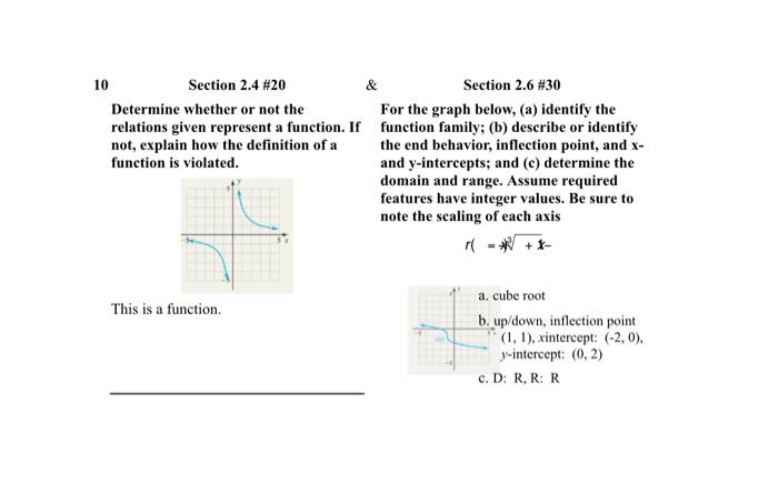 Solved 10 Section 2.4 #20 Determine whether or not the | Chegg.com