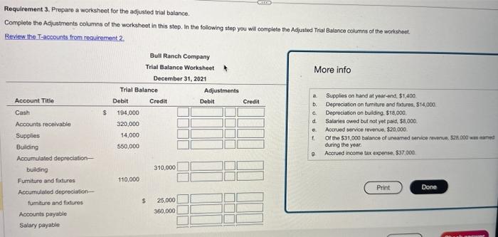 Solved Complete the Adjustments columns of the worksheet in | Chegg.com