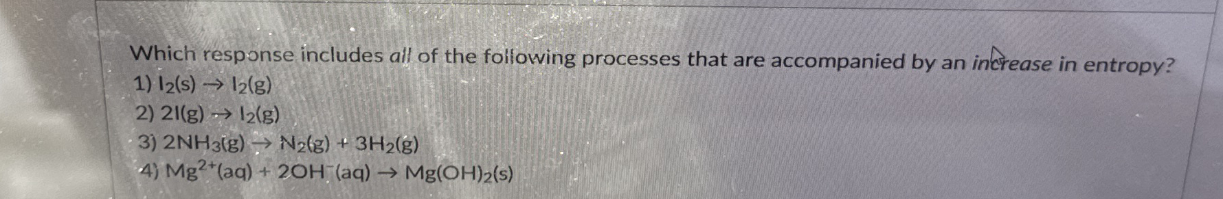 Solved Which response includes all of the following | Chegg.com