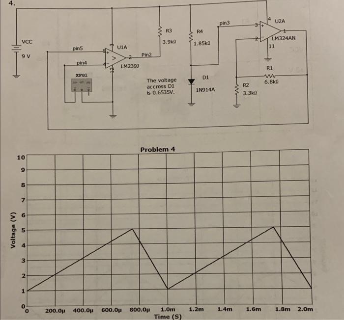 Solved For each circuit, the waveform shown is applied to | Chegg.com