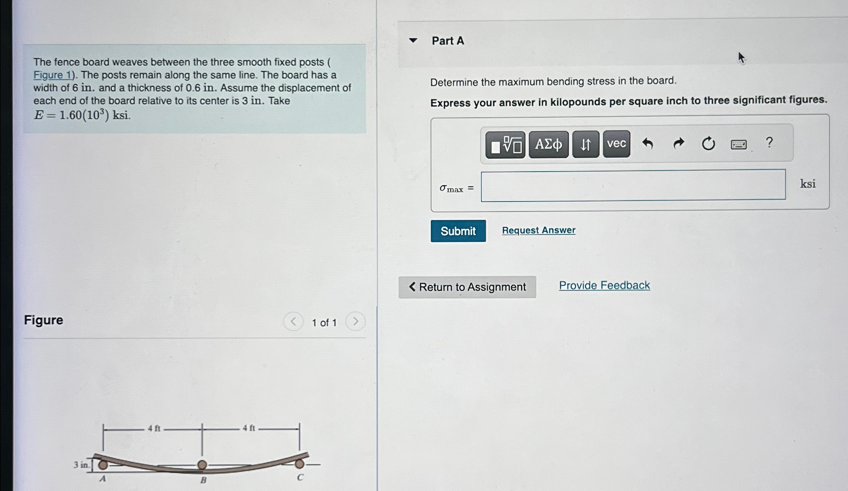 Solved The fence board weaves between the three smooth fixed | Chegg.com