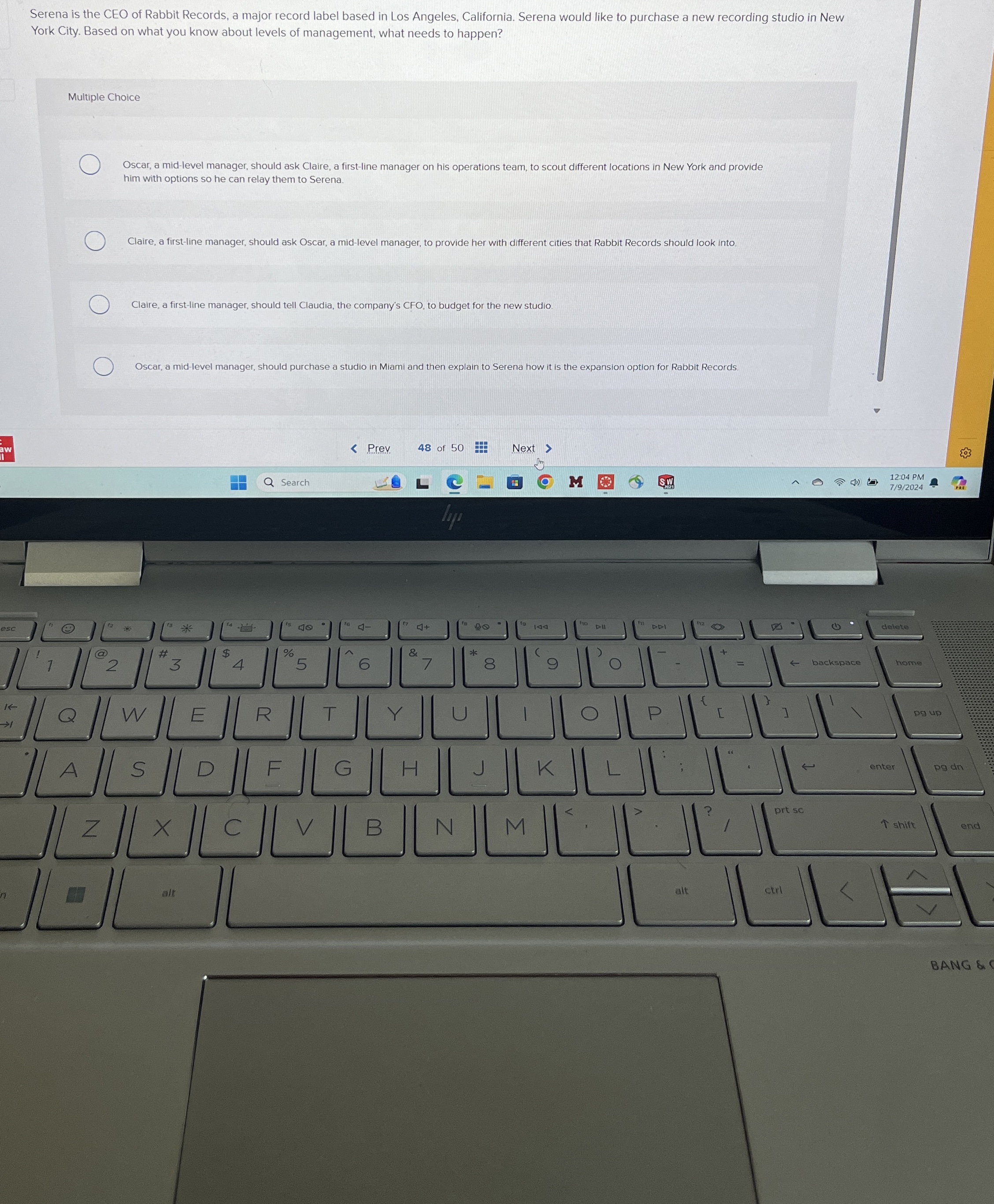 Solved Serena is the CEO of Rabbit Records, a major record | Chegg.com