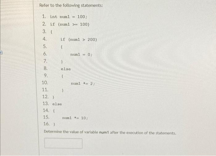 Solved Refer to the following statements. Assume sum is | Chegg.com