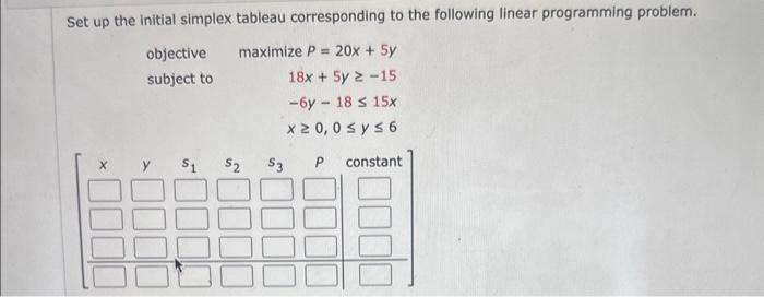 Solved objective subject to maximize | Chegg.com