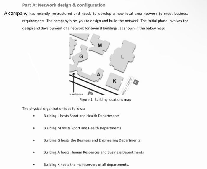 Solved Part A Network Design And Configuration A Company Has