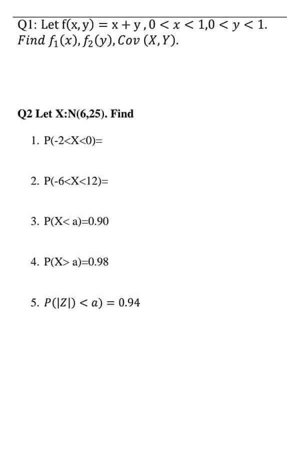 Solved Q1 Let F X Y X Y 0