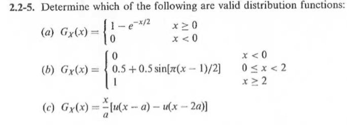 Solved 2.2-5. Determine which of the following are valid | Chegg.com