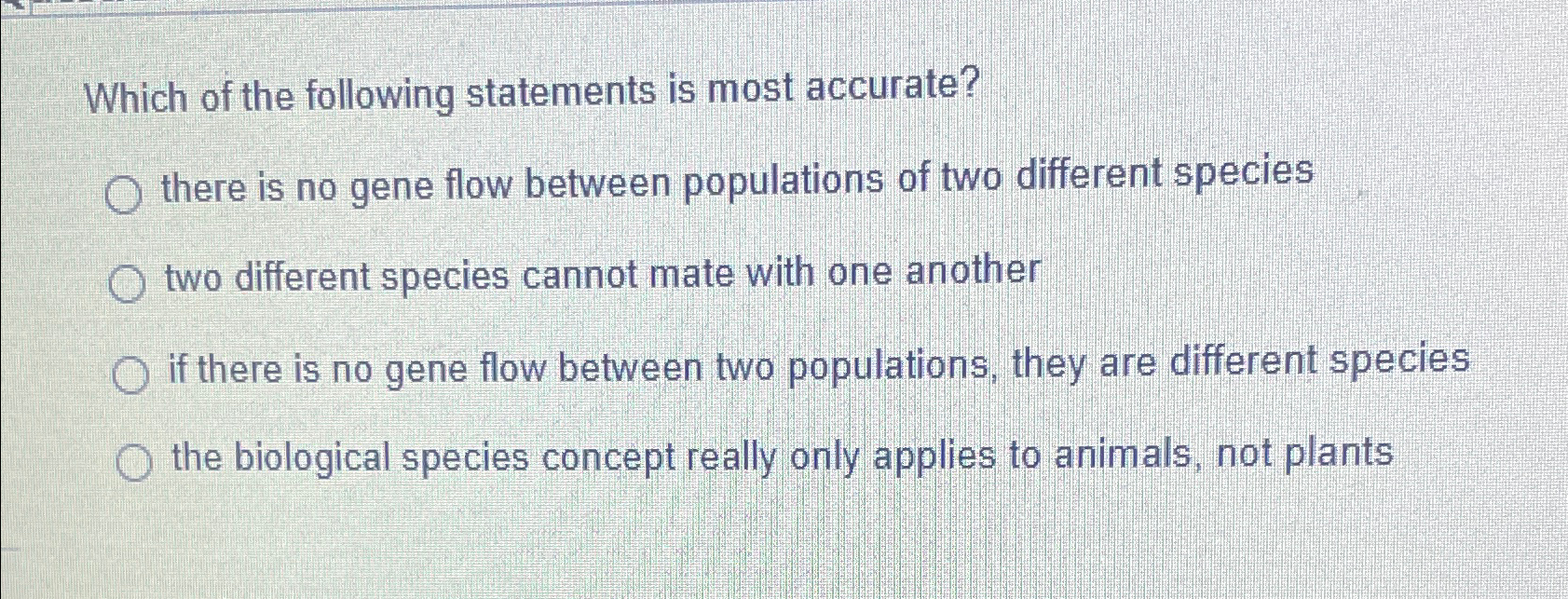 Solved Which of the following statements is most | Chegg.com