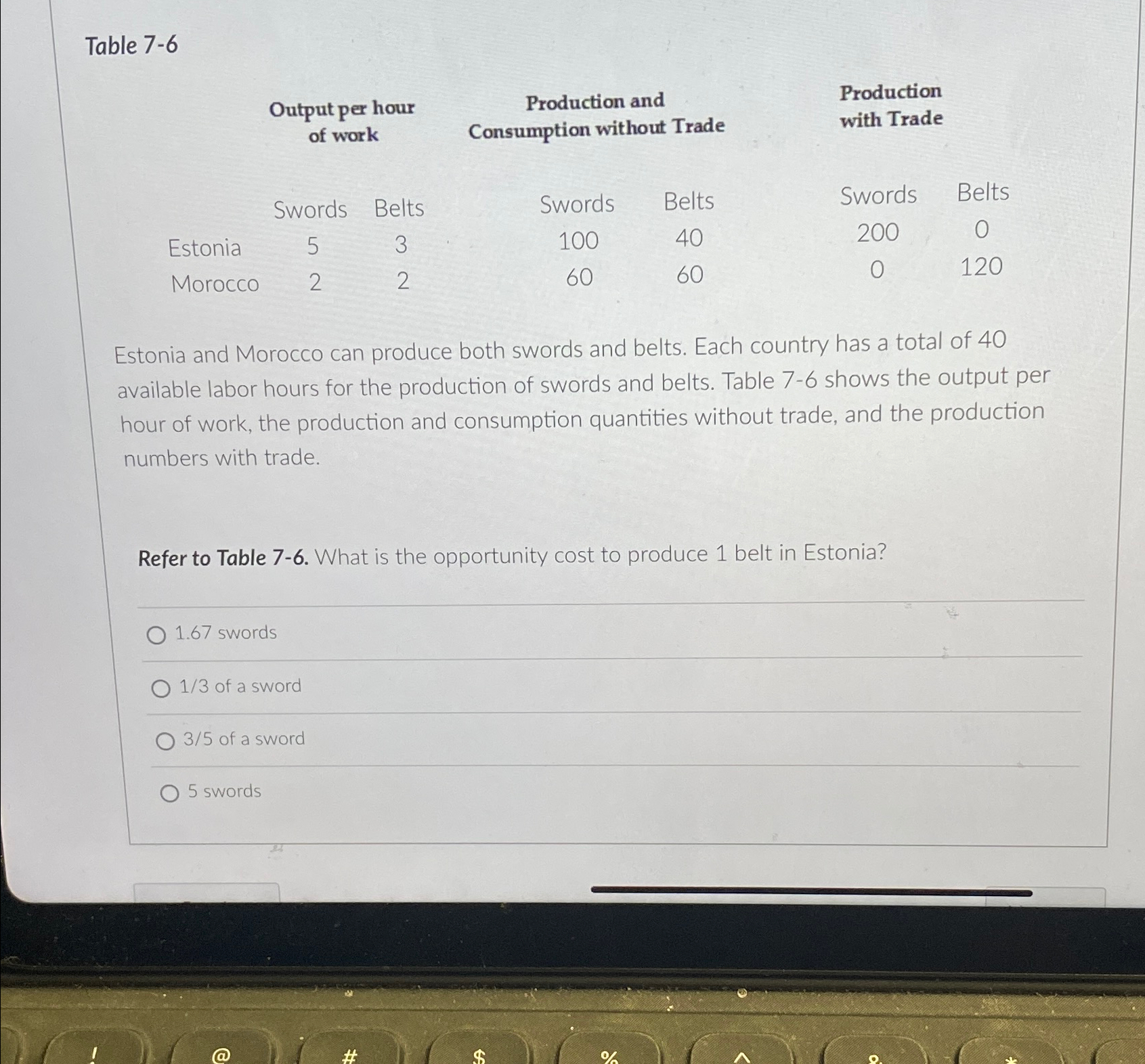 Solved Table 7-6\table[[,\table[[Output per hour],[of | Chegg.com