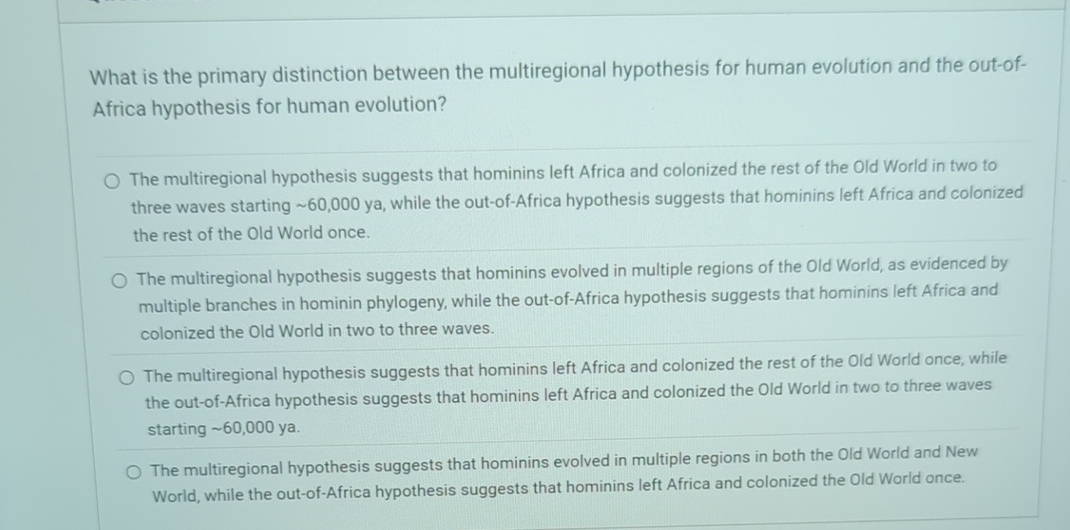 Solved What is the primary distinction between the | Chegg.com