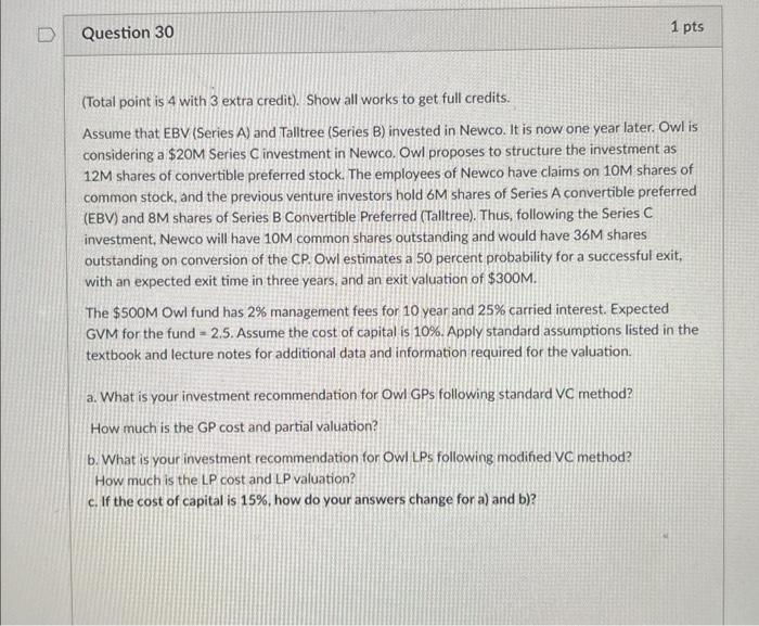 Solved (Total point is 4 with 3 extra credit). Show all | Chegg.com