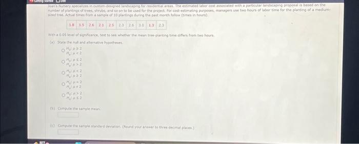 A sudent believes that the average grade en the | Chegg.com