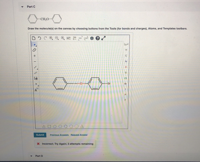 Solved Part C CHO Draw the molecule(s) on the canvas by | Chegg.com