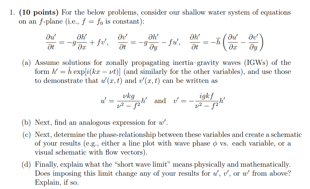 Solved (10 ﻿points) ﻿For the below problems, consider our | Chegg.com