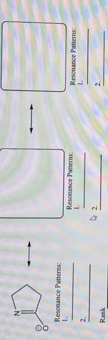 Solved Resonance Patterns: 1. | Chegg.com