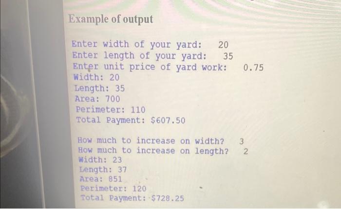 Solved Rectangle class 1. There are two int instance | Chegg.com