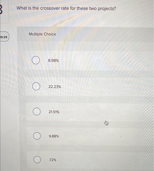 Solved You are evaluating two projects with the following | Chegg.com