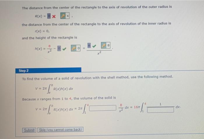 Solved The distance from the center of the rectangle to the | Chegg.com