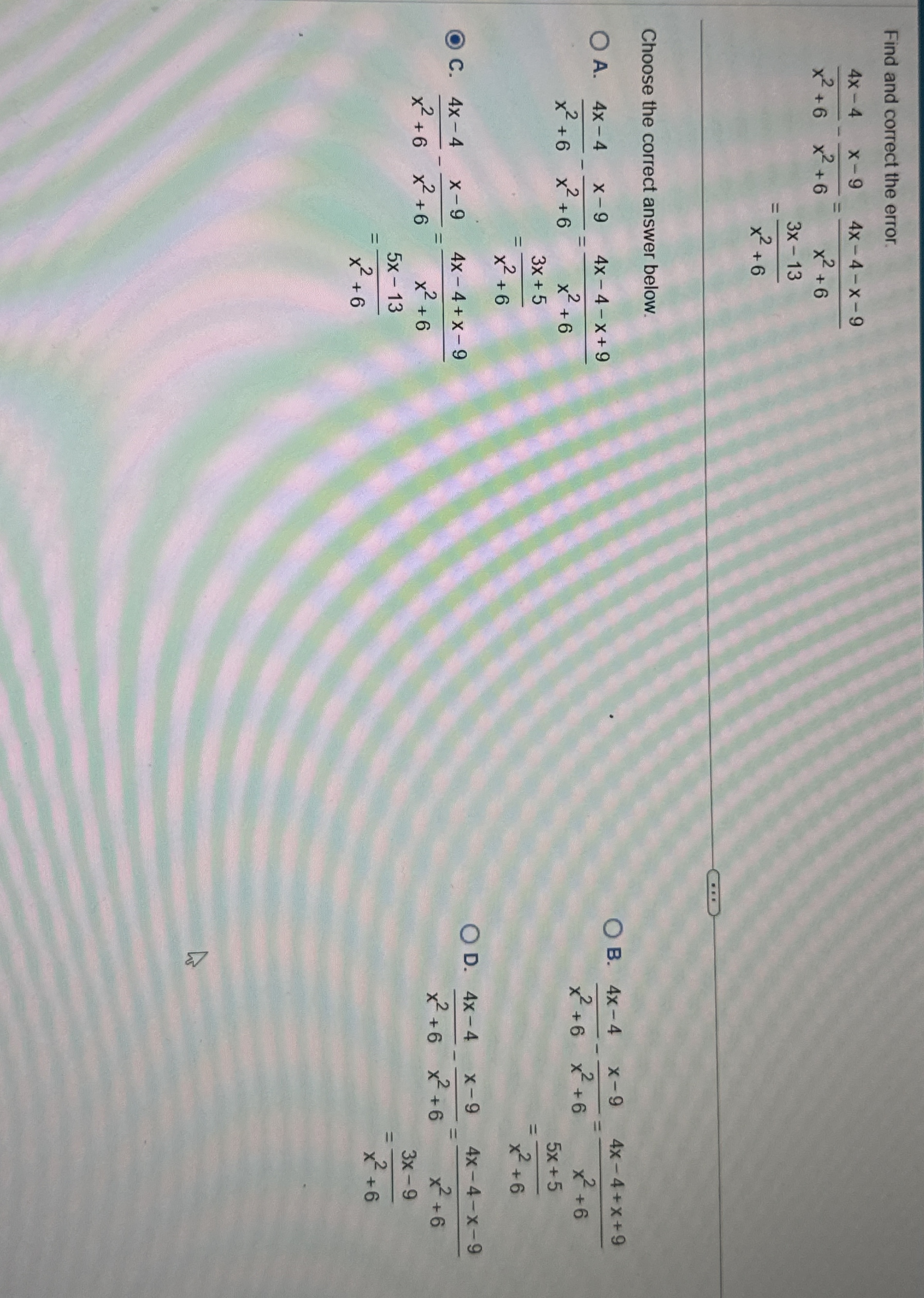 Solved Find and correct the | Chegg.com
