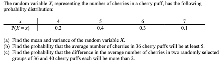 Solved The random variable x, ﻿representing the number of | Chegg.com