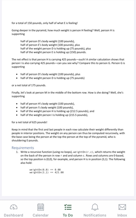 Solved Project 1: Human Pyramids CS 1410 Background A human | Chegg.com