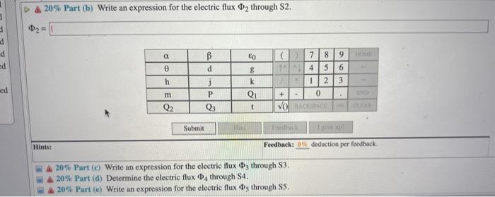 (115) Problem 9: Electric charges, Q1=−2C,Q2=3C, and | Chegg.com