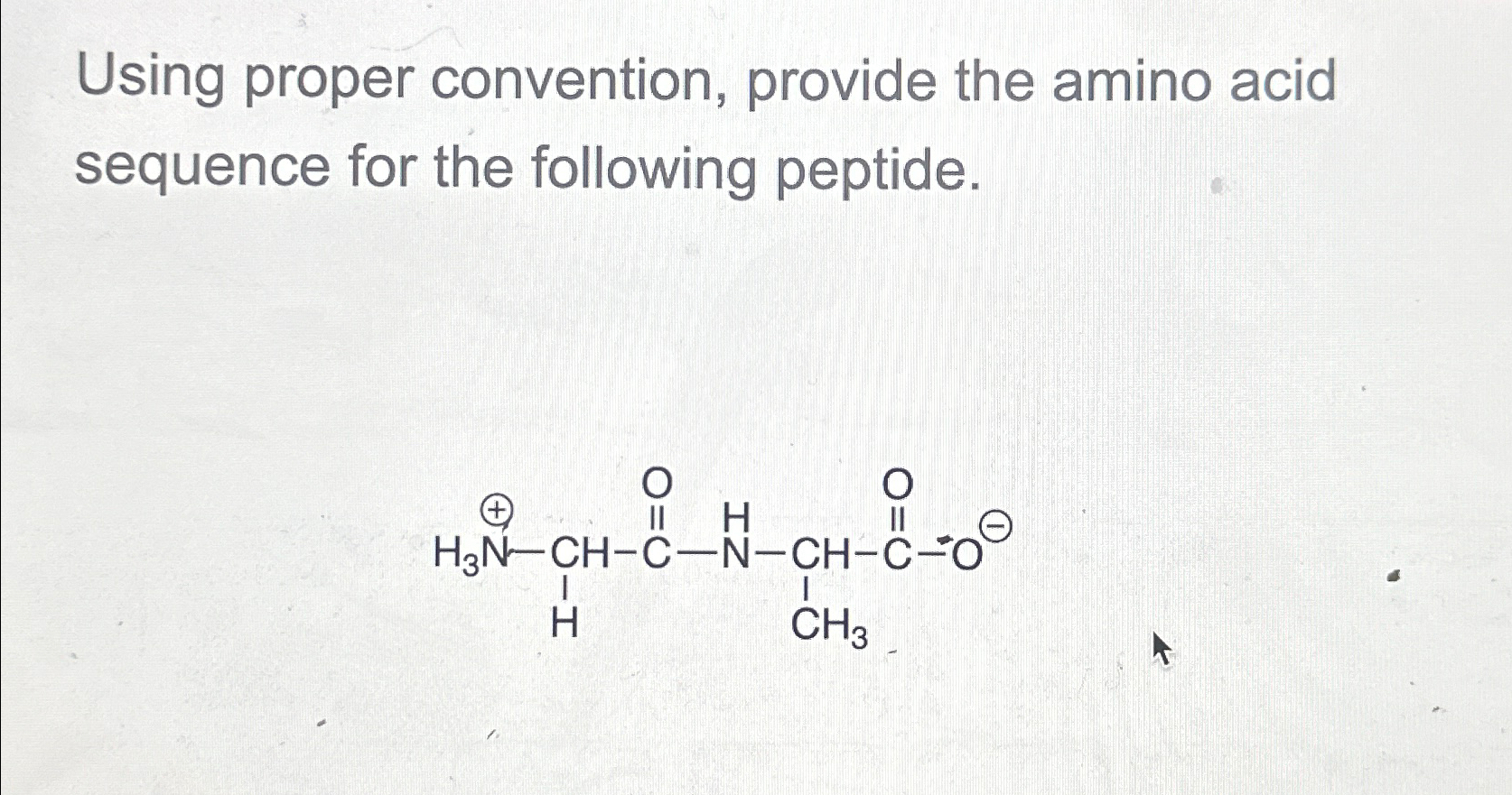 Solved 23. ﻿Using proper convention, provide the amino acid | Chegg.com