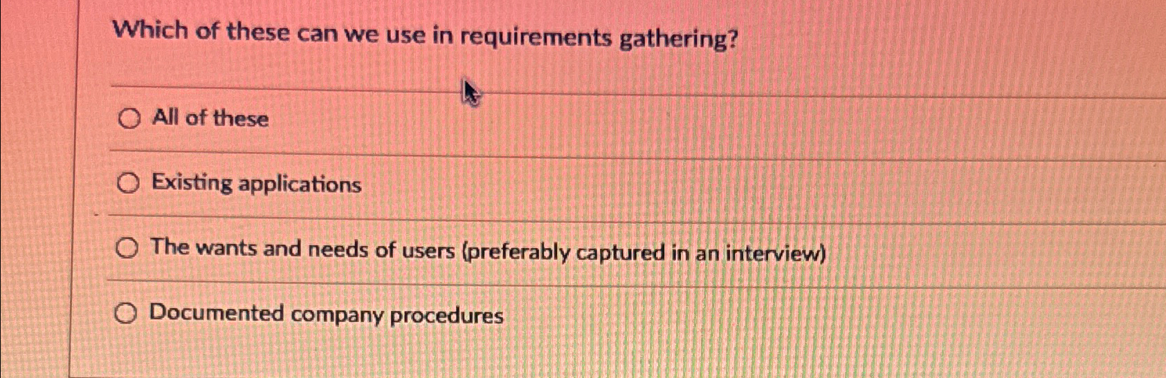 Solved Which of these can we use in requirements | Chegg.com