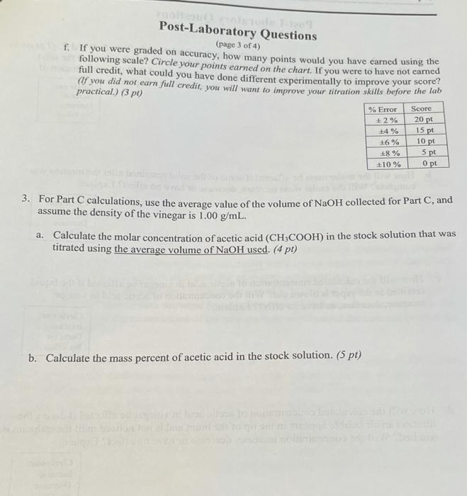 Solved Name: Date: Part A: Standardization of NaOH solution | Chegg.com