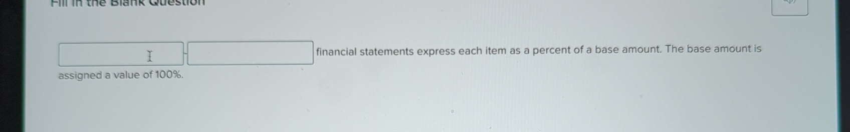 Solved financial statements express each item as a percent | Chegg.com
