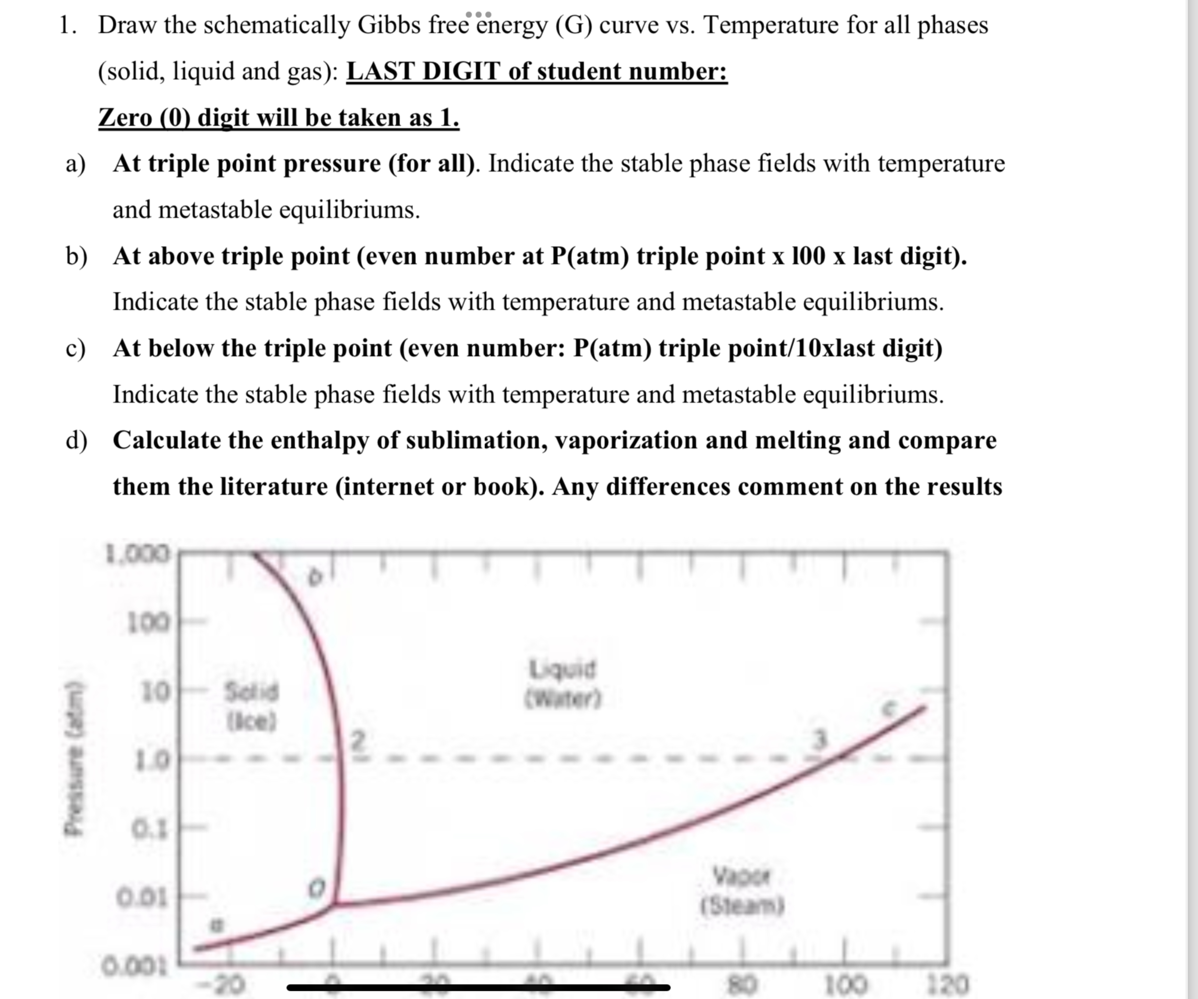 Solved Draw the schematically Gibbs free energy (G) ﻿curve | Chegg.com
