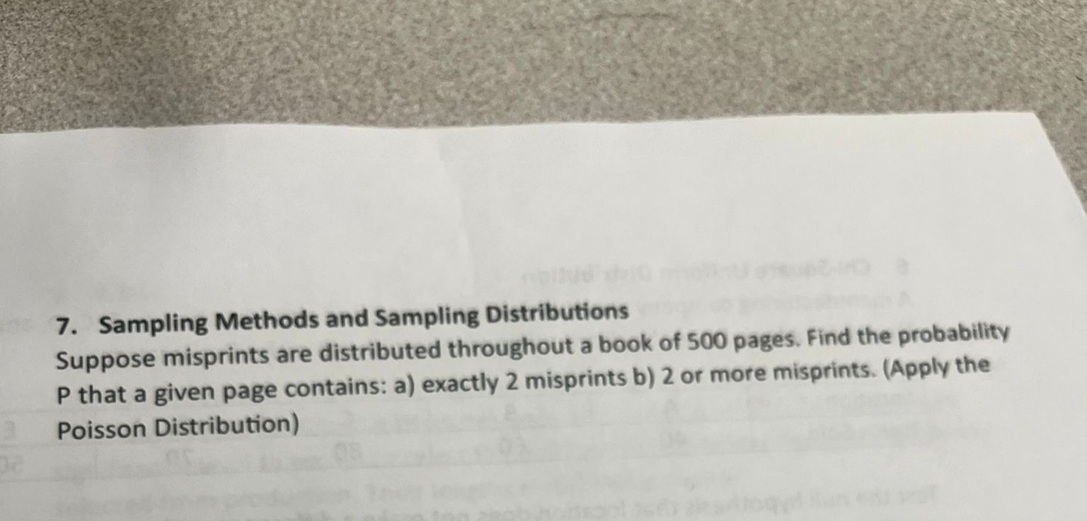 Solved Sampling Methods and Sampling DistributionsSuppose | Chegg.com