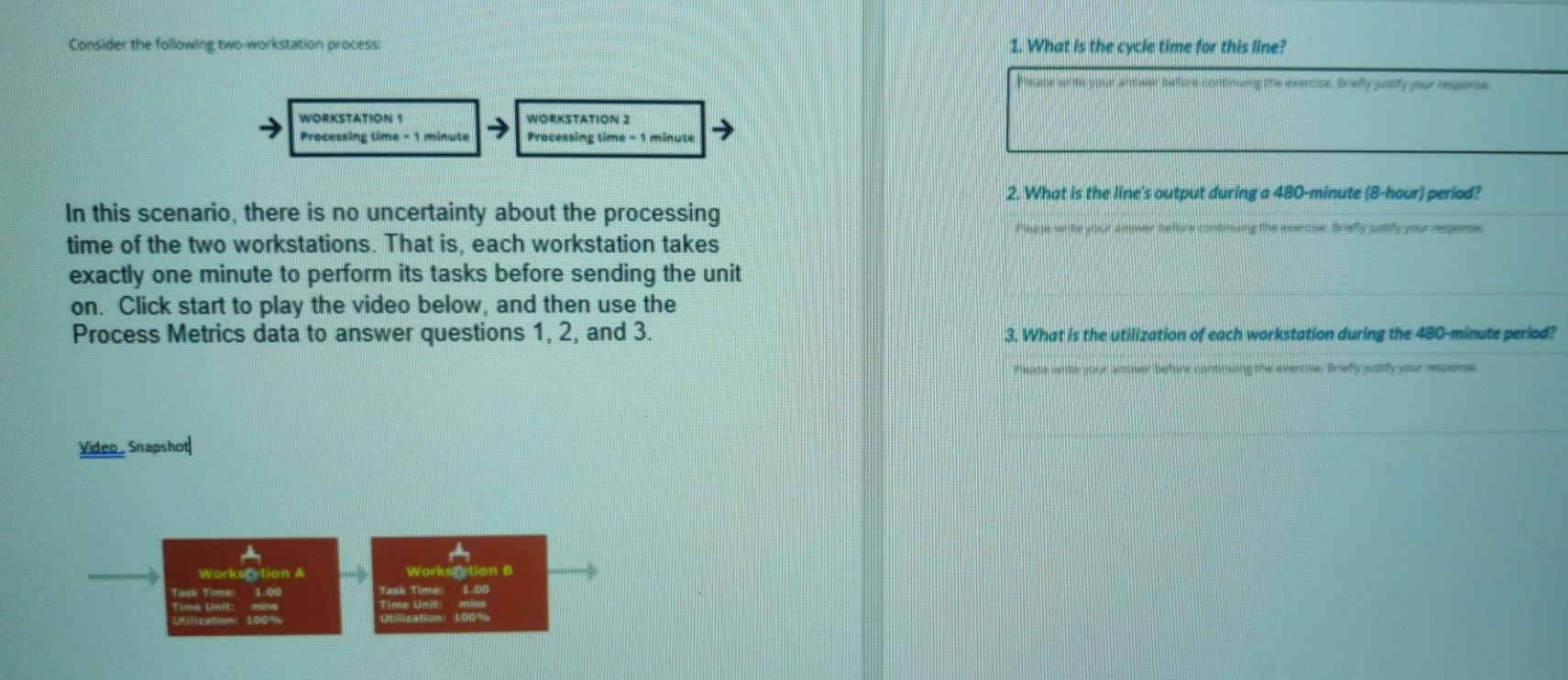 Solved Consider the following two workstation process 1. | Chegg.com